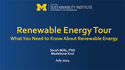 Renewable Energy Site Tour Presentation - Introduction to Renewable ...